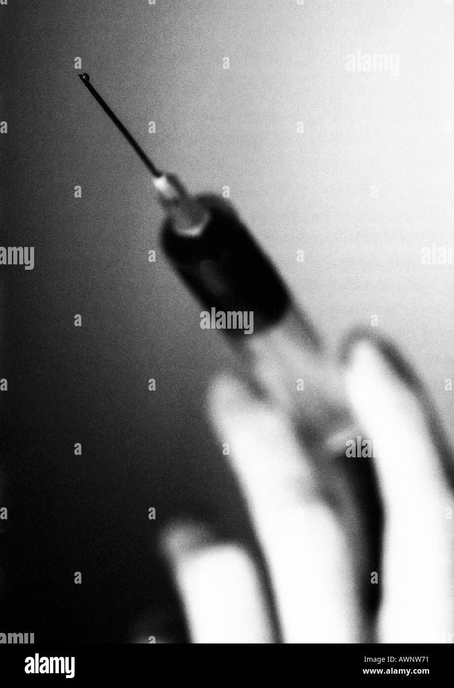 Hand doctor laboratory test Black and White Stock Photos & Images - Alamy