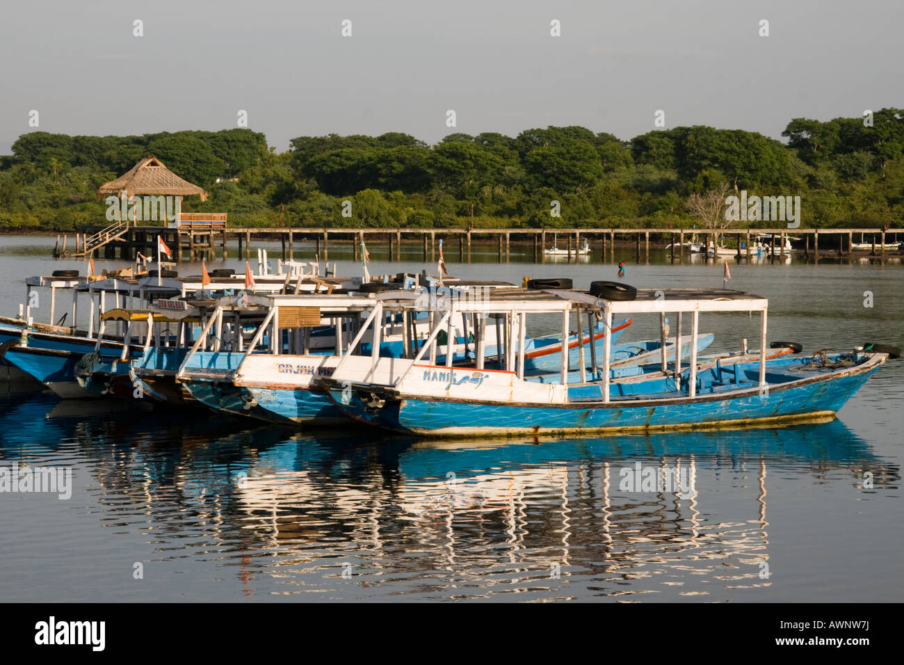 Traditional local fishing and dive boats, Bali Stock Photo - Alamy
