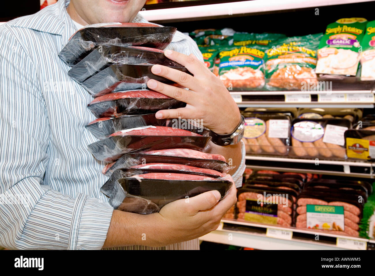 Carrying raw meat hi-res stock photography and images - Alamy