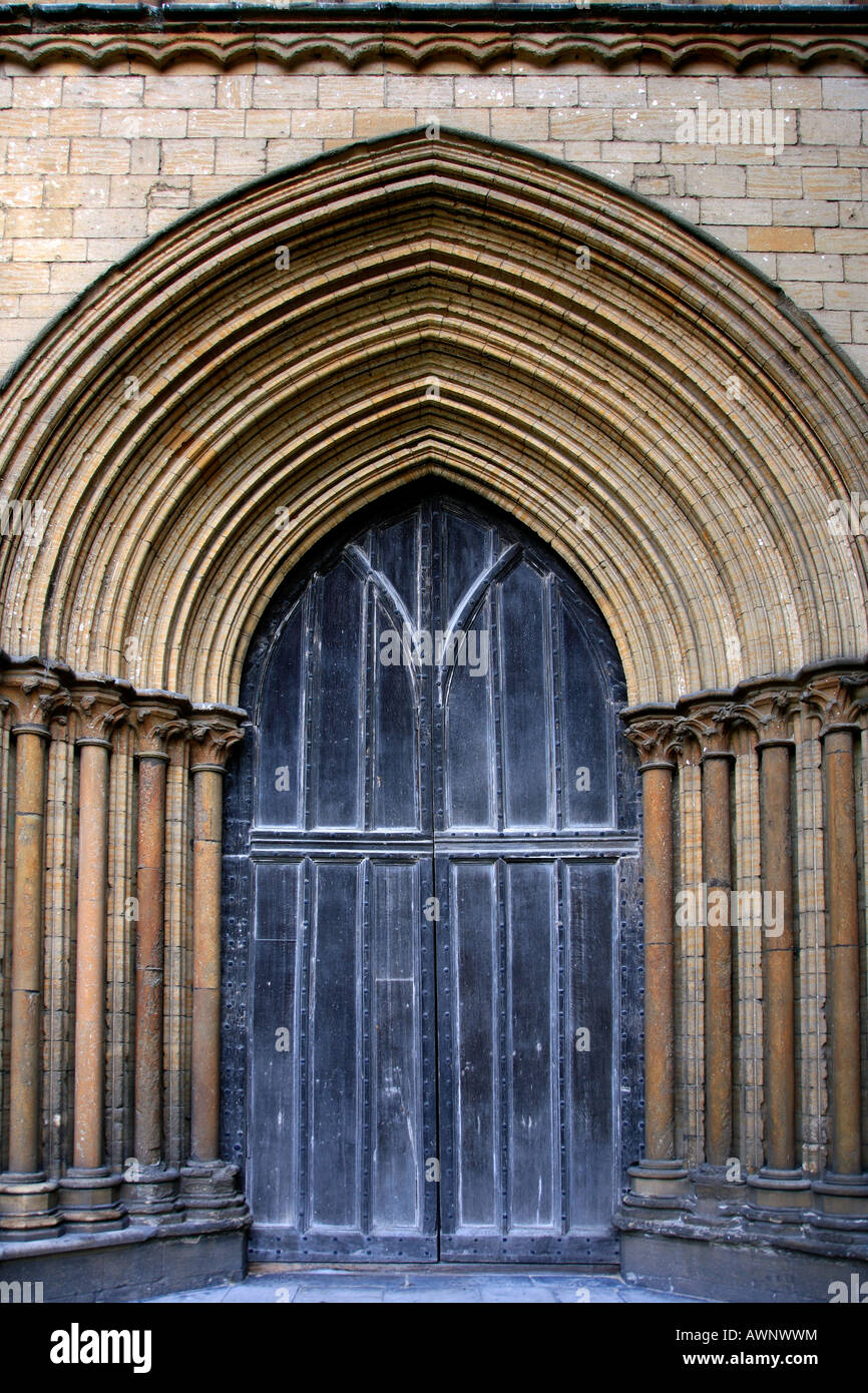 Wooden door in west front elevation hi-res stock photography and images ...