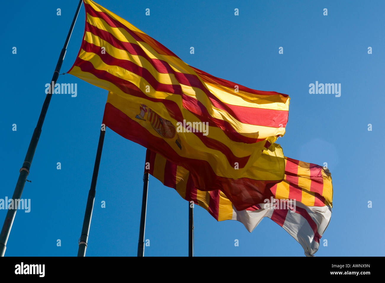 Spanish flags hi-res stock photography and images - Alamy