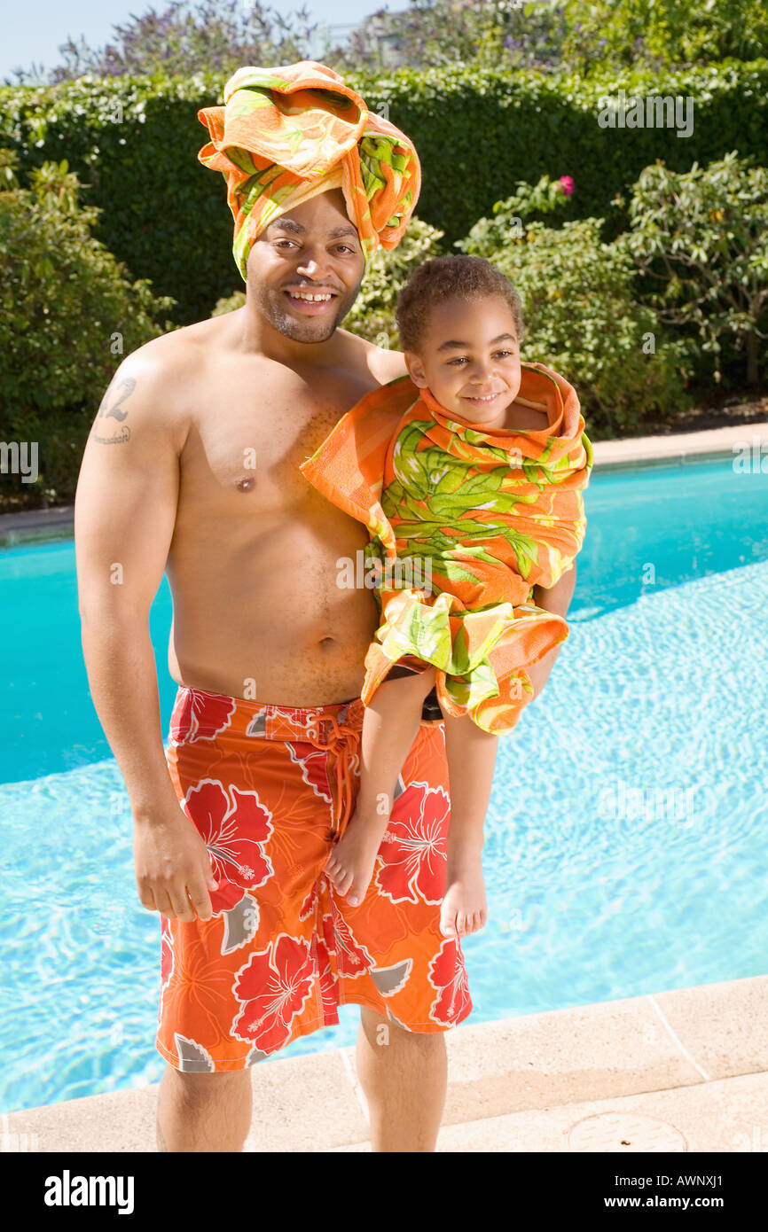 Drying Off With A Towel After Swimming