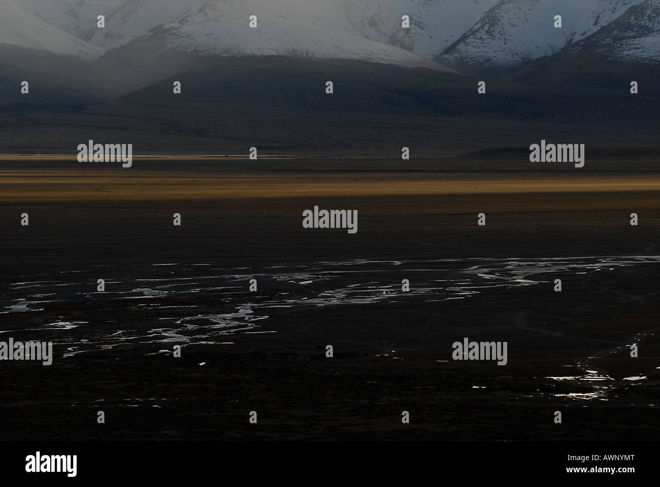 Landscape, Darchen, at the foot of Mount Kailash, Western Tibet, Ngari ...