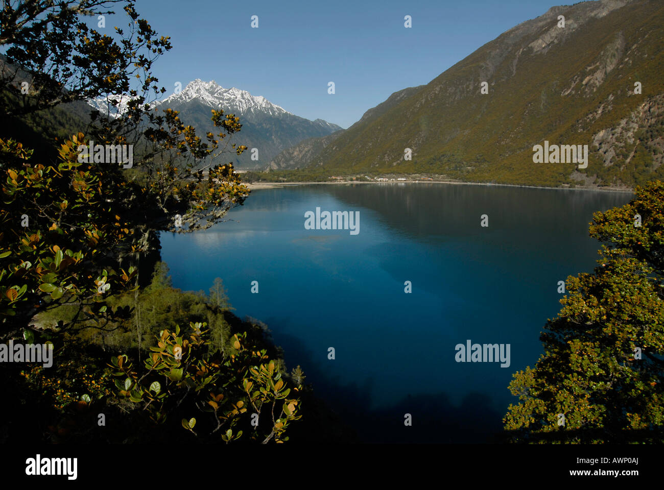 Basum Tso Lake, Kongpo, eastern Tibet, Tibet China, Asia Stock Photo ...