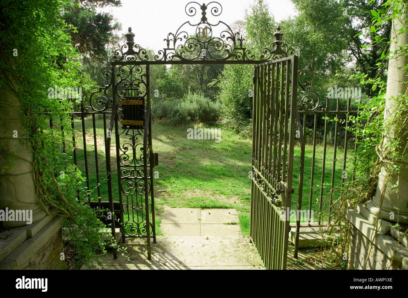 Wrought iron gates, London, United Kingdom Stock Photo - Alamy