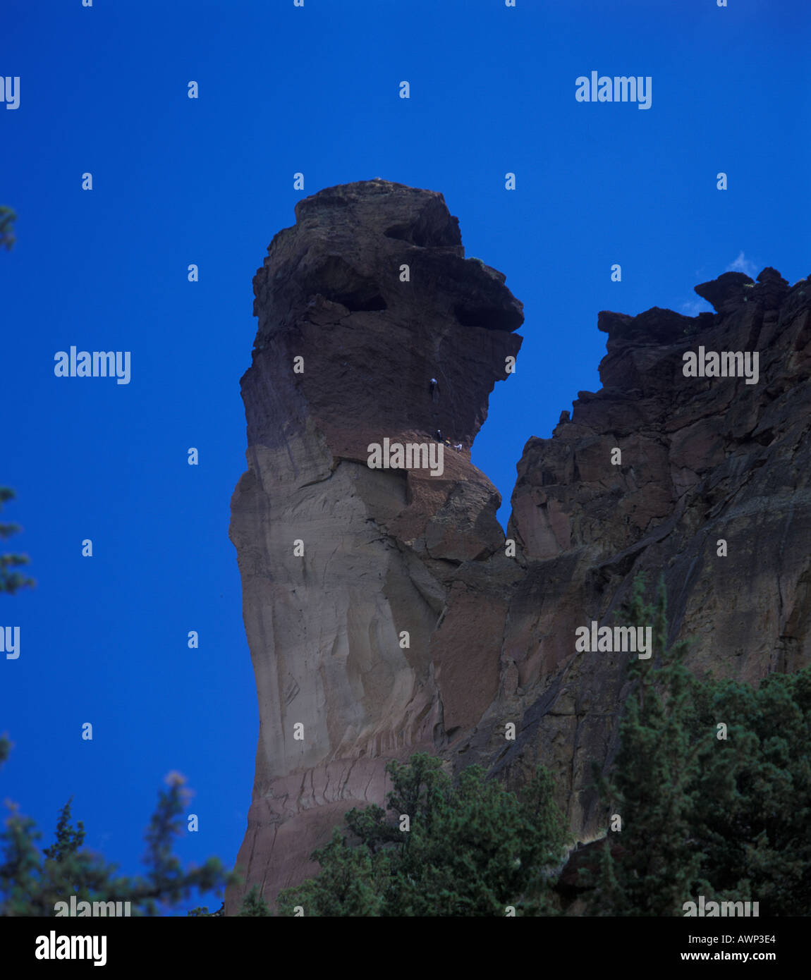 Monkey Face Rock Oregon America Stock Photo - Alamy