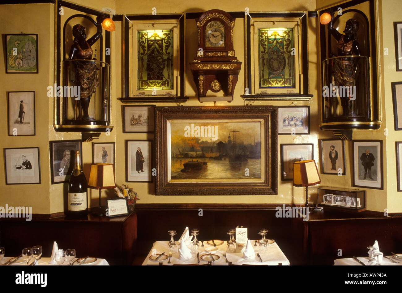 Rules restaurant Covent Garden London England HOMER SYKES Stock Photo ...