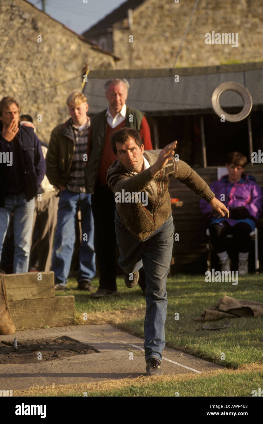 Quoits competition match traditional sport, Snape North Yorkshire ...