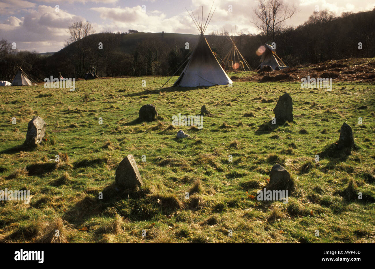 Tipi valley in llandeilo wales hi-res stock photography and images - Alamy