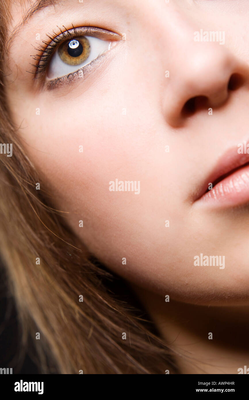 Closeup teen girls eye hi-res stock photography and images - Alamy