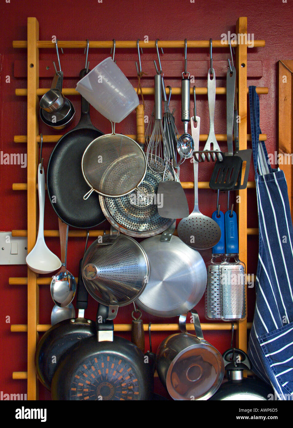 Cooking utensils in a country cottage Stock Photo - Alamy