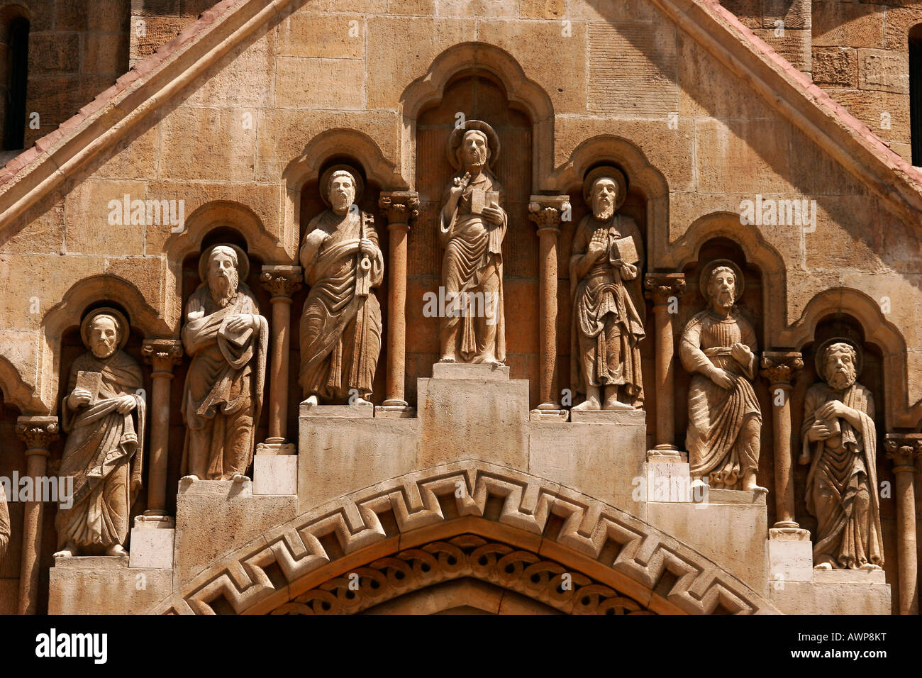 Detailed model of the Roman chapel of Jak in the castle Vajdahunyad in ...