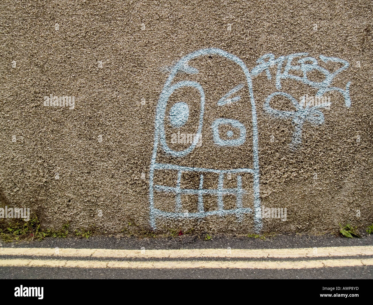 Kilroy/Chad Graffiti, St Ives, Cornwall, UK Stock Photo - Alamy