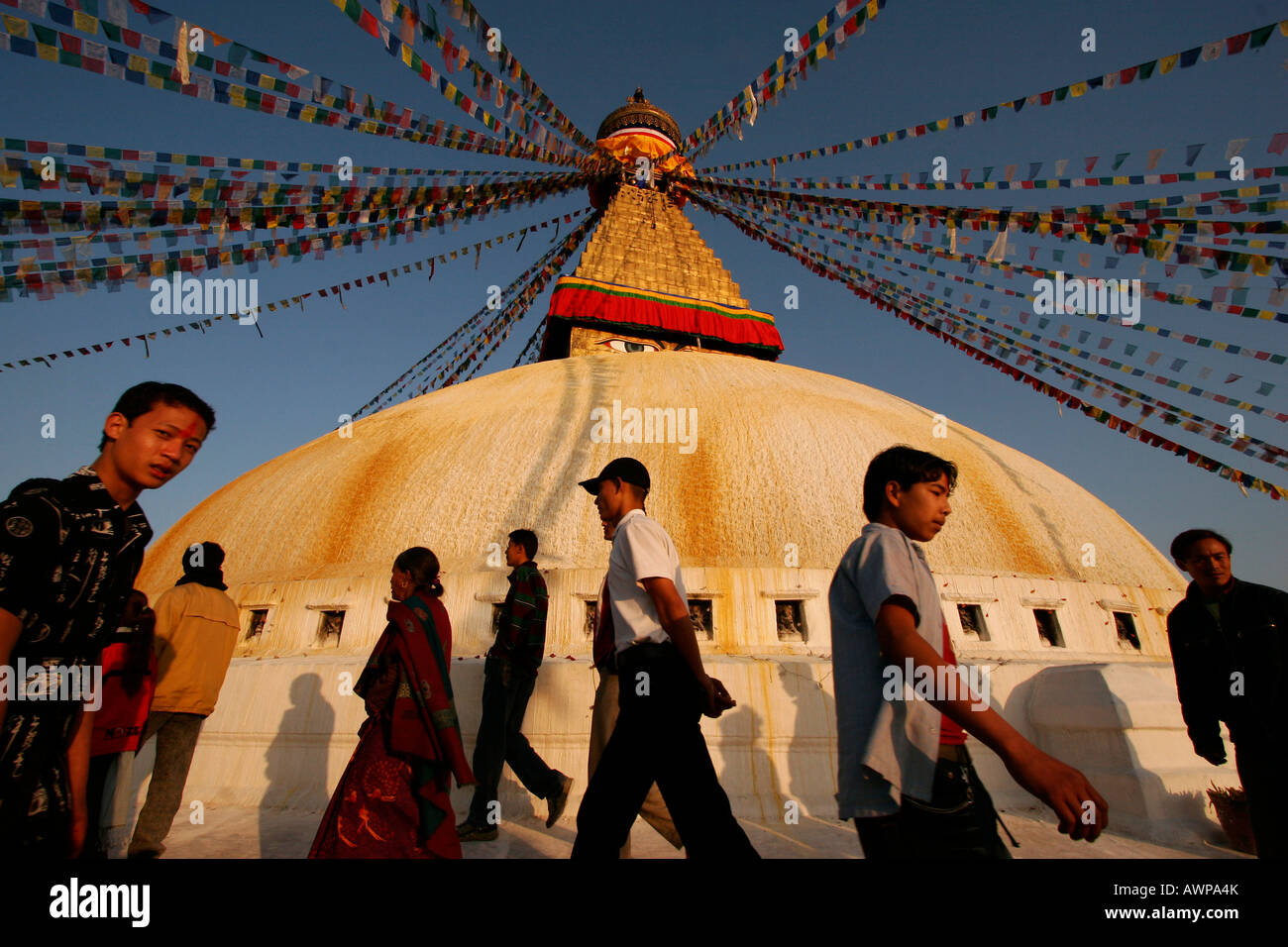 The stupa of Bodnath, Kathmandu, Nepal, Asia Stock Photo - Alamy