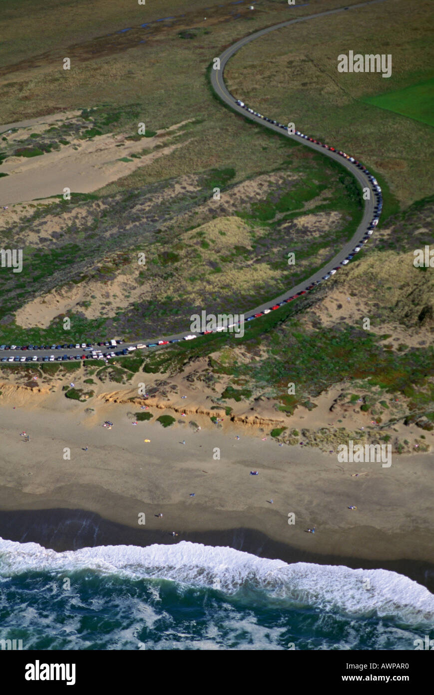 Aerial of Point Reyes National Seashore Marin County California United ...