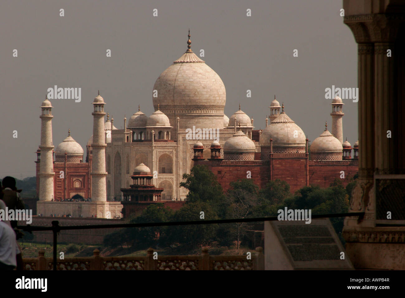 Taj Mahal seen from the Red Fort of Agra, Agra, Uttar Pradesh, India ...