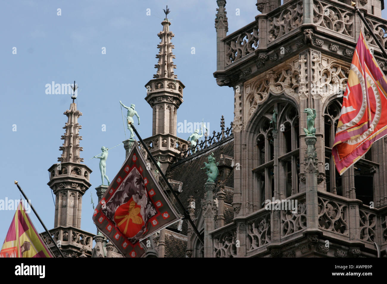 Tower, King's House (French: Maison du Roi, Dutch: Broodhuis), Brussels ...