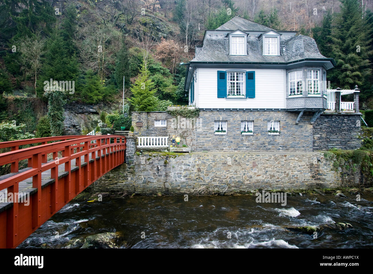 Accessible via a footbridge hi-res stock photography and images - Alamy