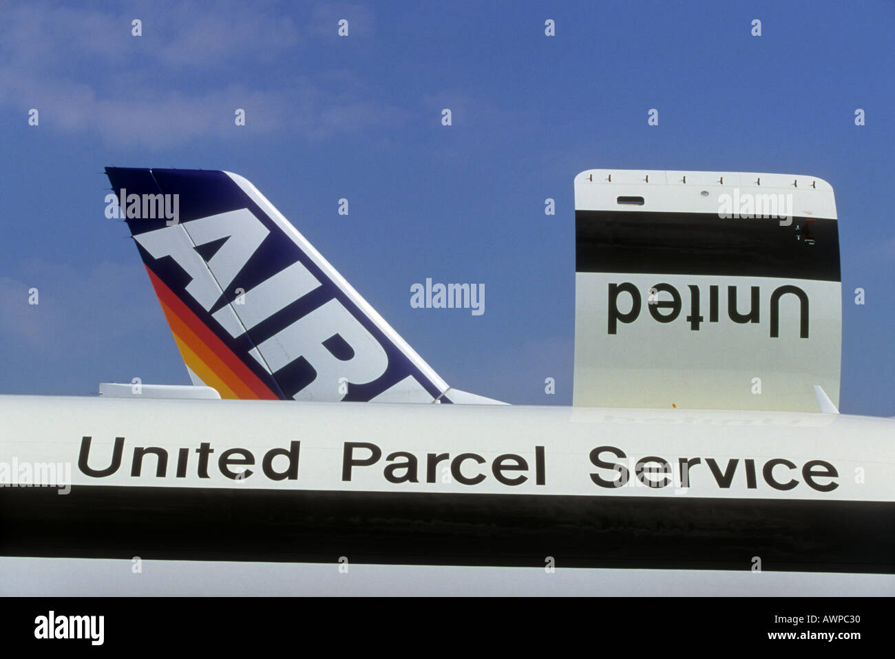 united parcel service plane in us airport Stock Photo - Alamy