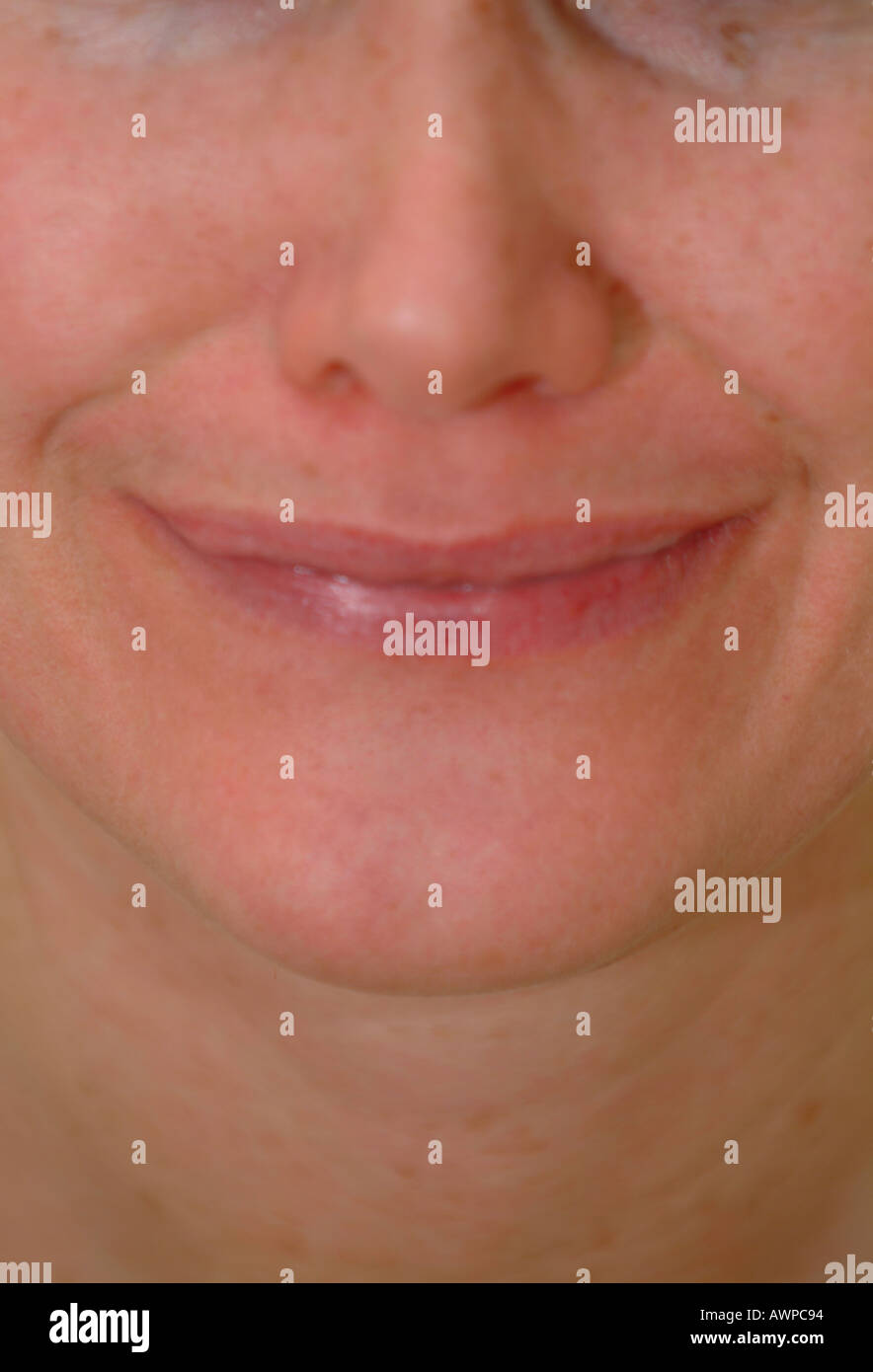 body language facial expression silly smile Stock Photo - Alamy