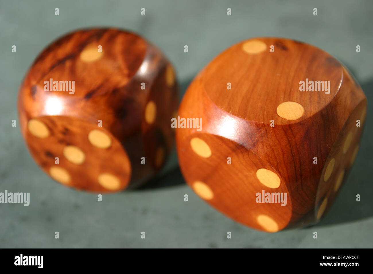 Wooden dice Stock Photo - Alamy