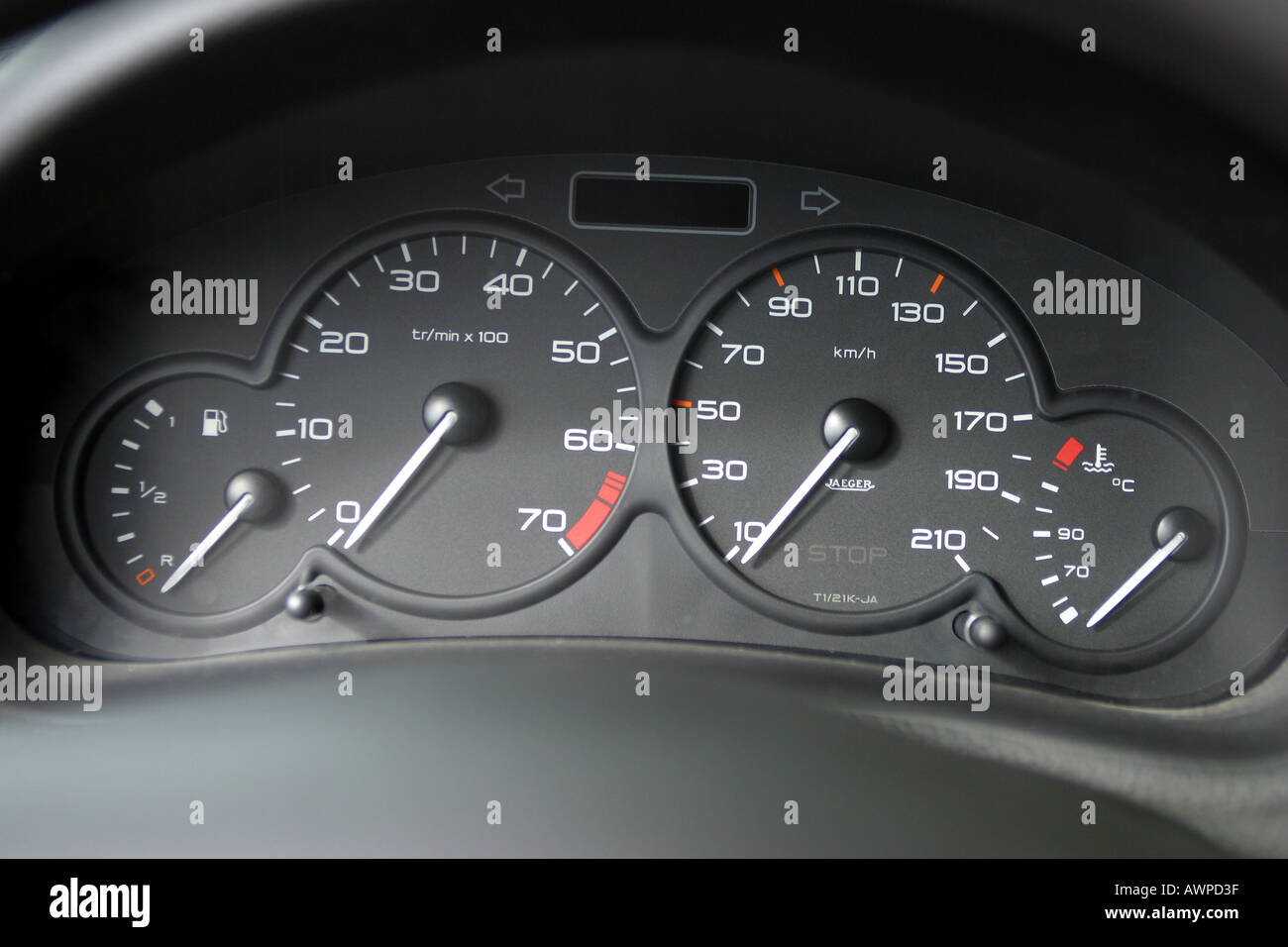 peugeot car instruments Stock Photo - Alamy