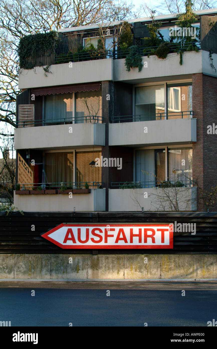 Exit sign ausfahrt germany hi-res stock photography and images - Alamy