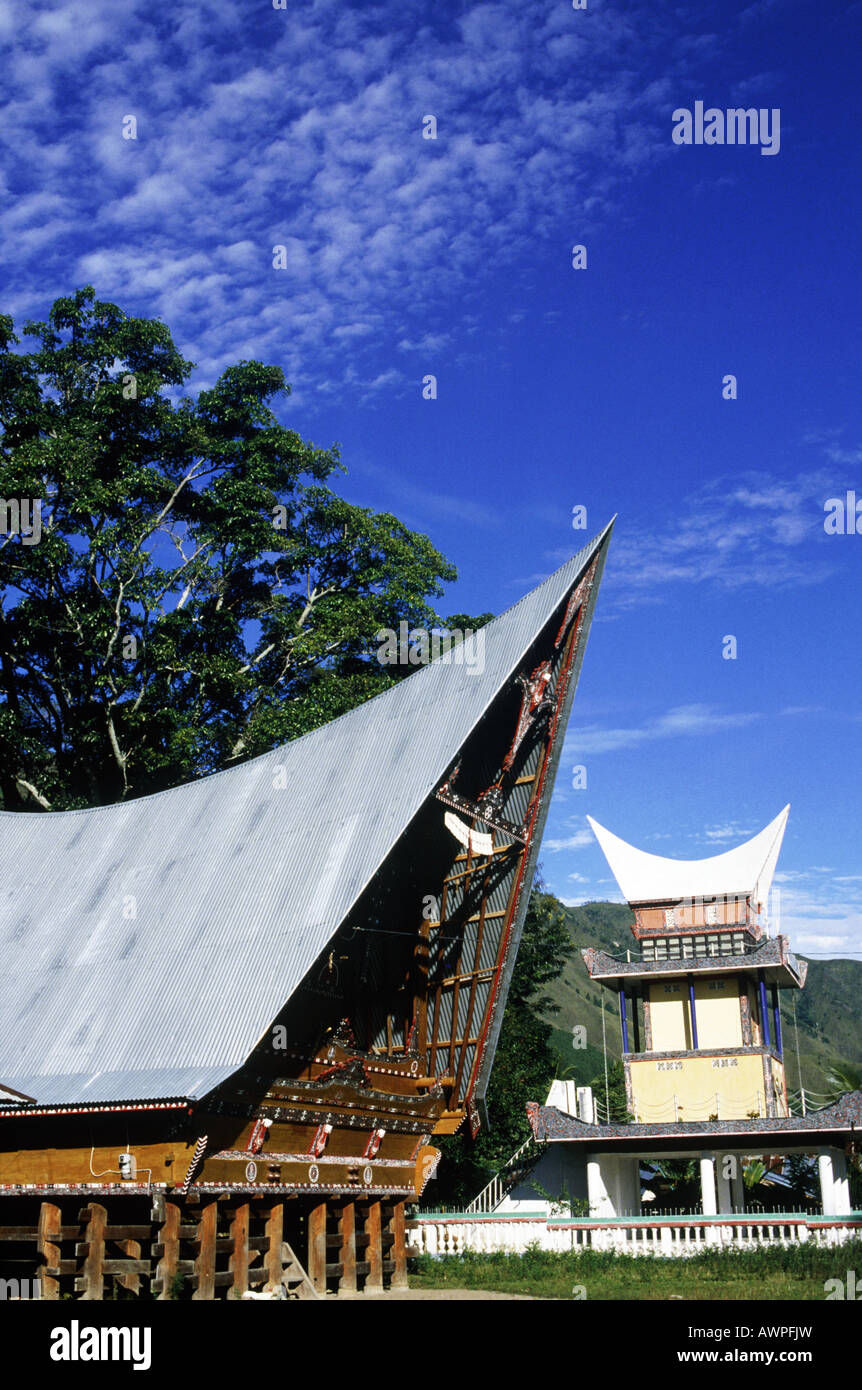 Lake Toba Pulau Samosir island Ambarita Traditional Batak house ...