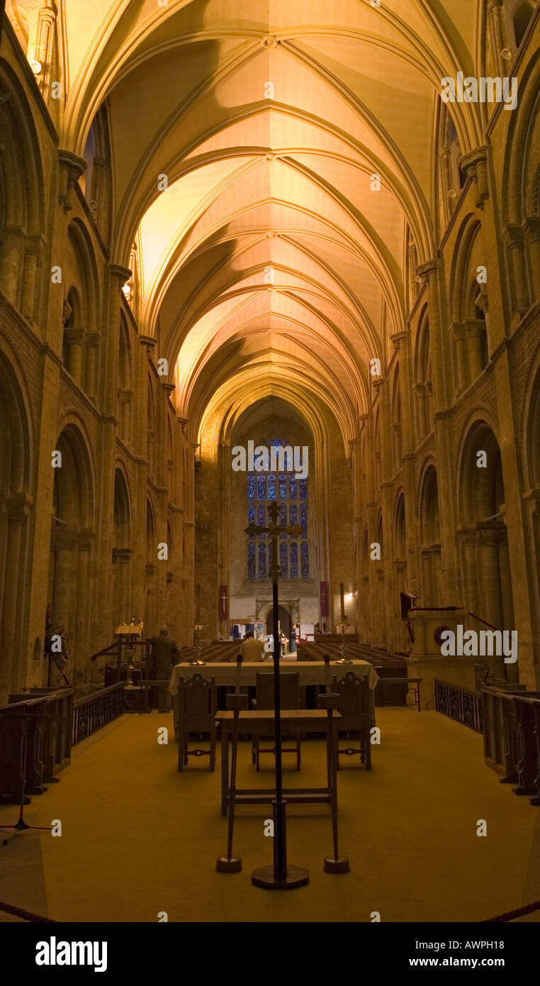 Christchurch priory interior hi-res stock photography and images - Alamy
