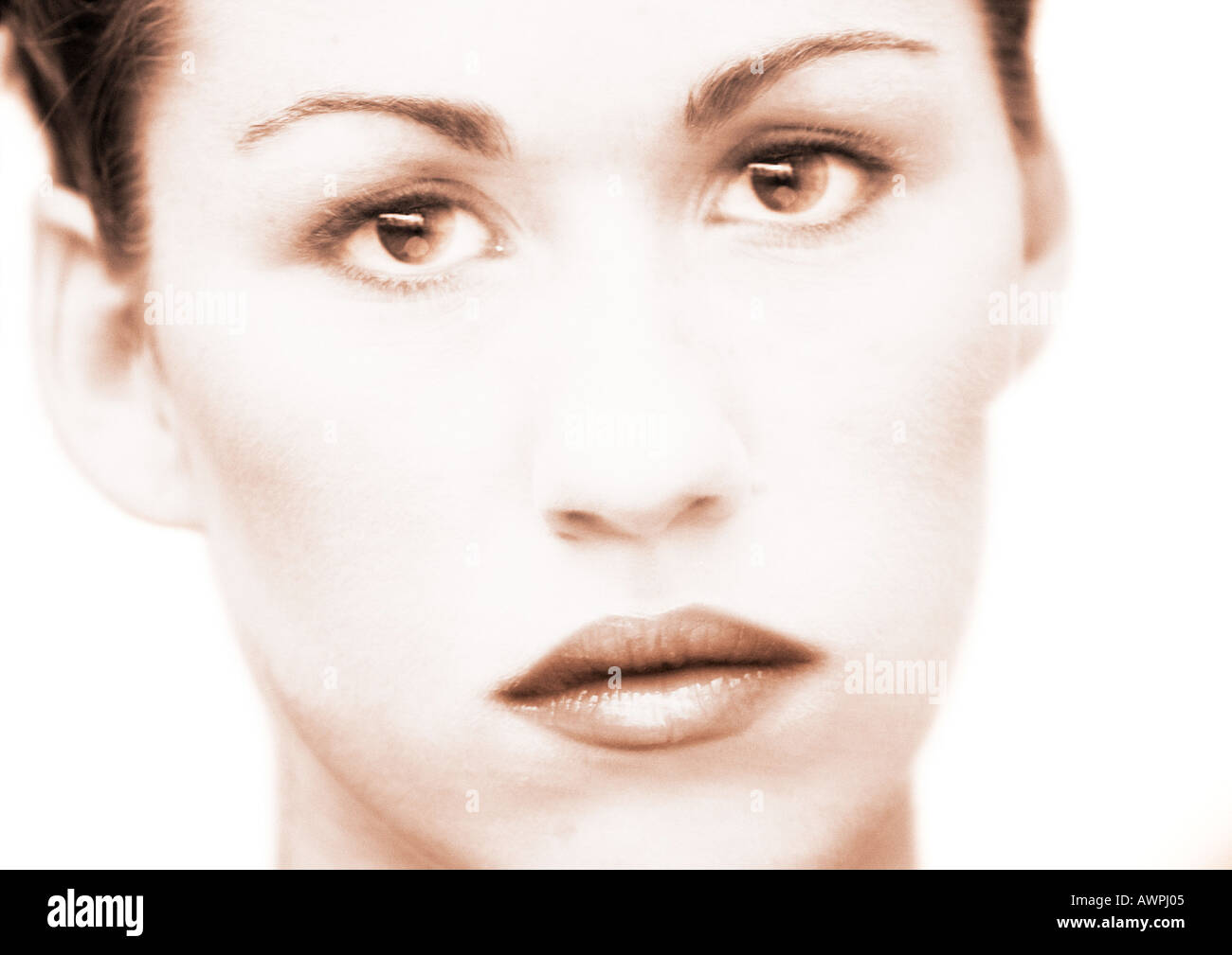 Woman's face, close-up, portrait Stock Photo - Alamy