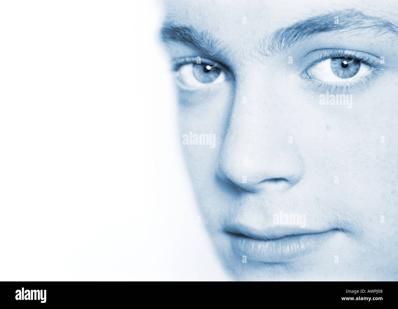 Teenager's face, close-up Stock Photo - Alamy