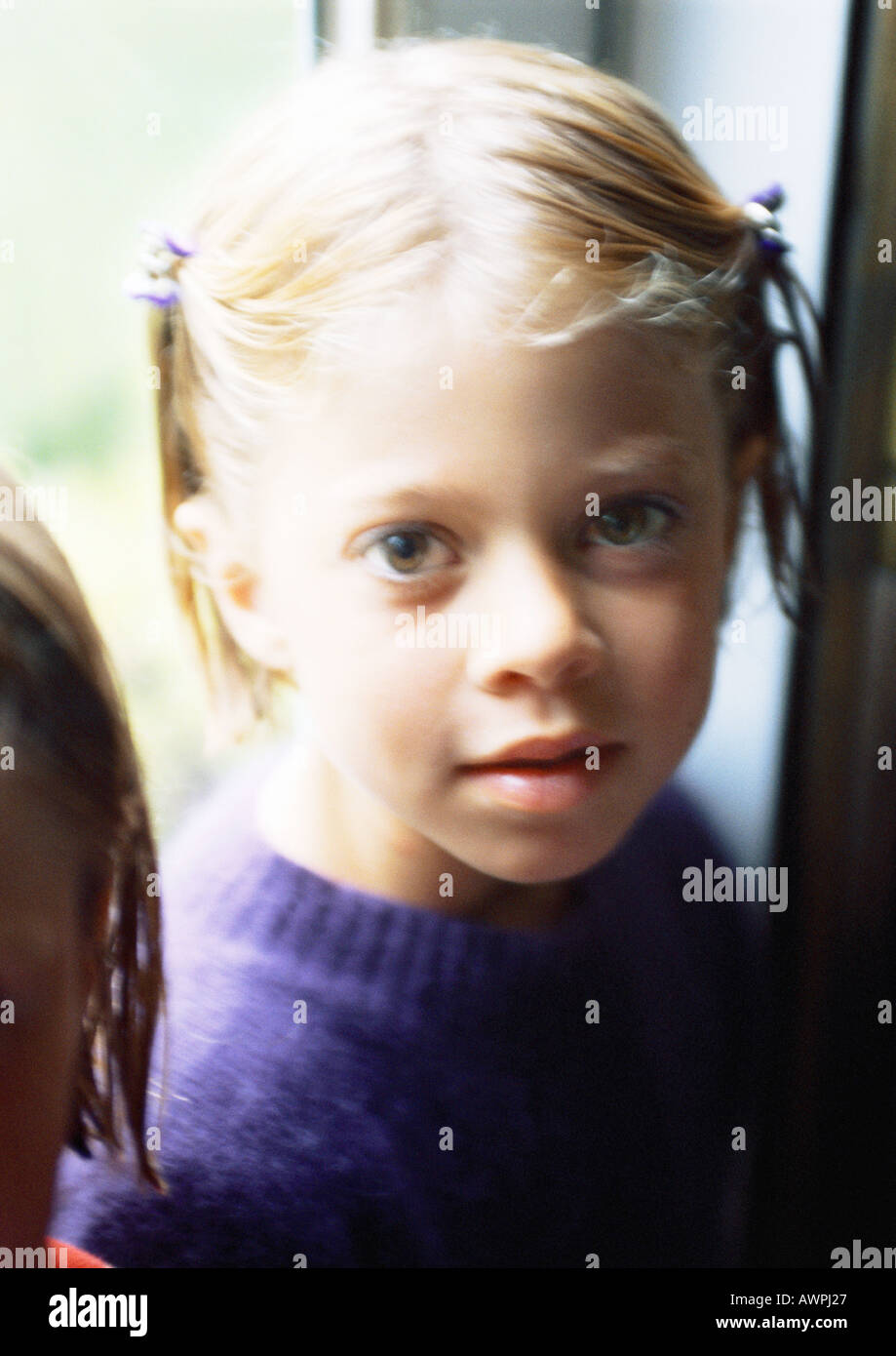 Girl looking into camera, portrait Stock Photo - Alamy