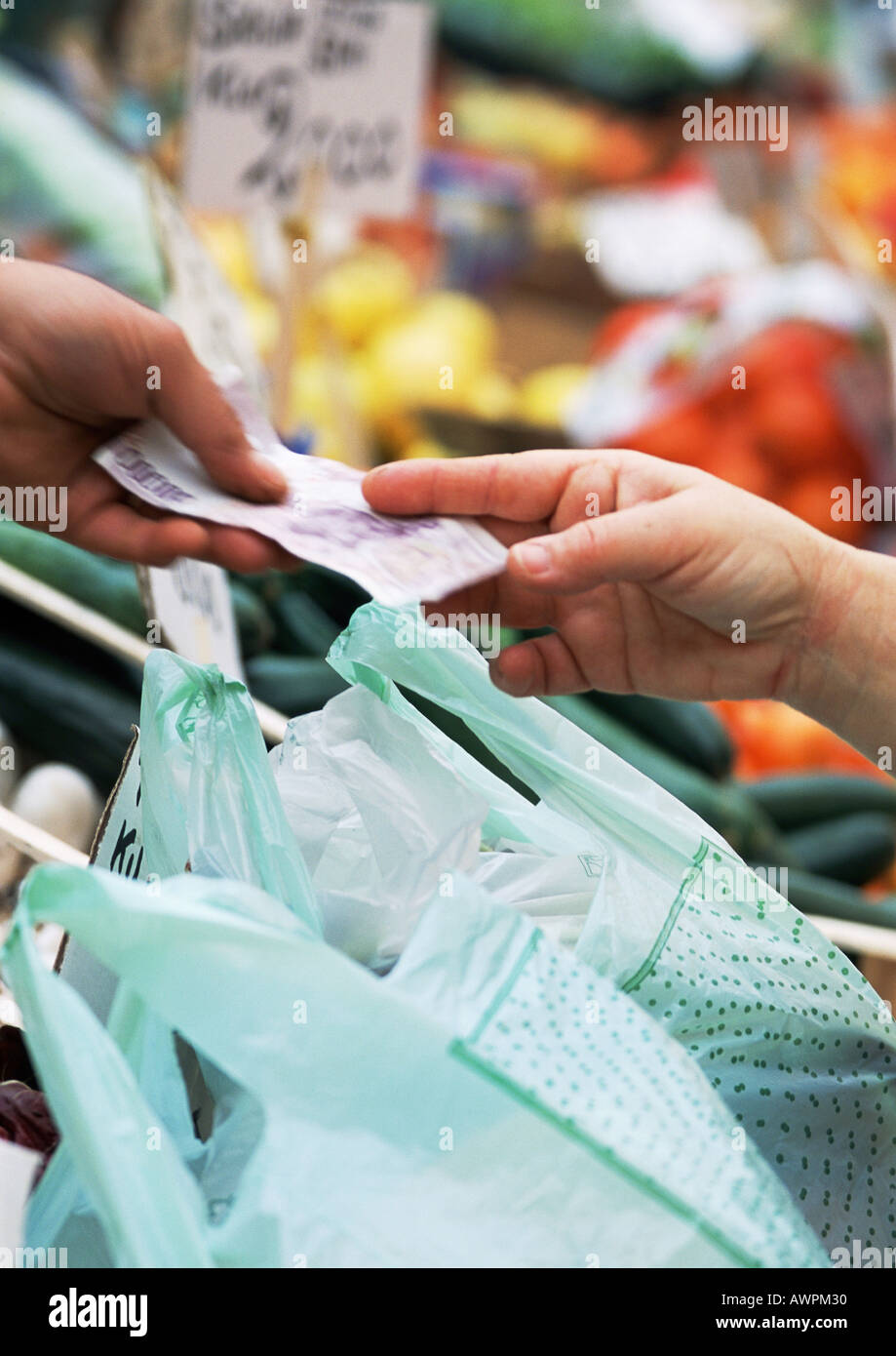 Two men plastic bags hi-res stock photography and images - Alamy