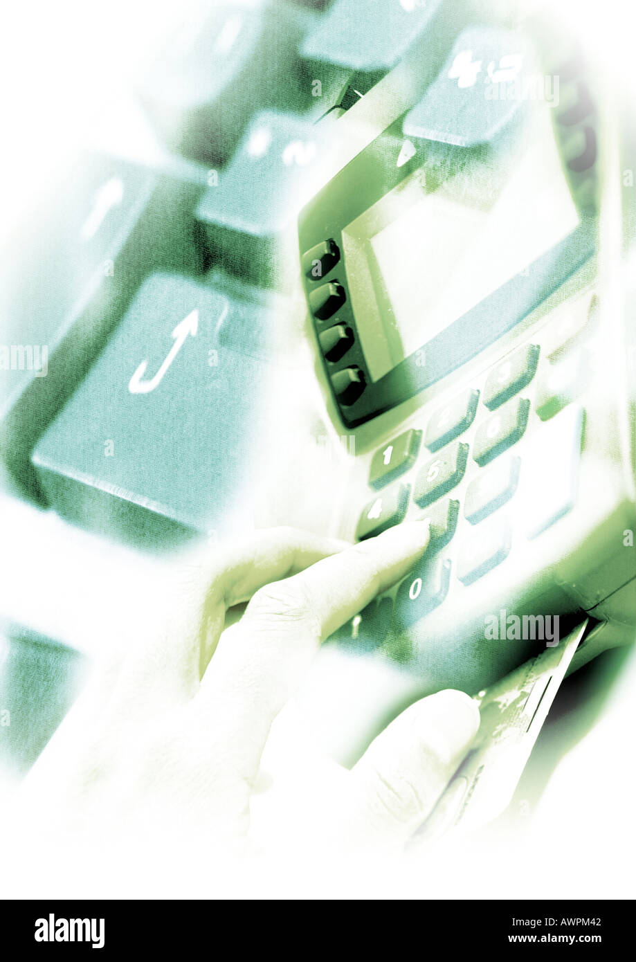 Superimposed code hi-res stock photography and images - Alamy