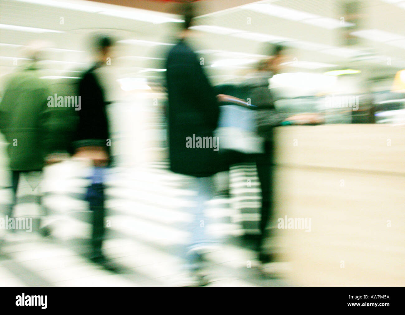 People standing, superimposed image, blurred Stock Photo - Alamy