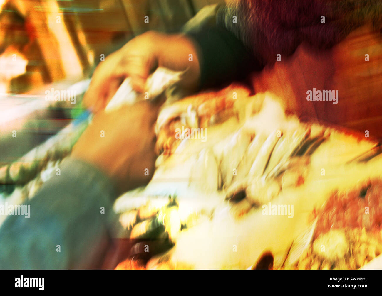 Close up woman paying foods hi-res stock photography and images - Alamy