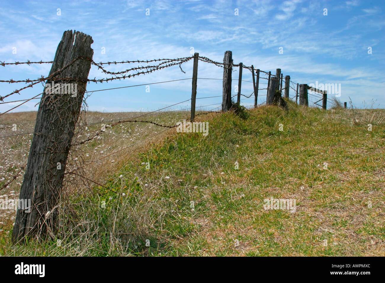 Border post and fence hi-res stock photography and images - Alamy