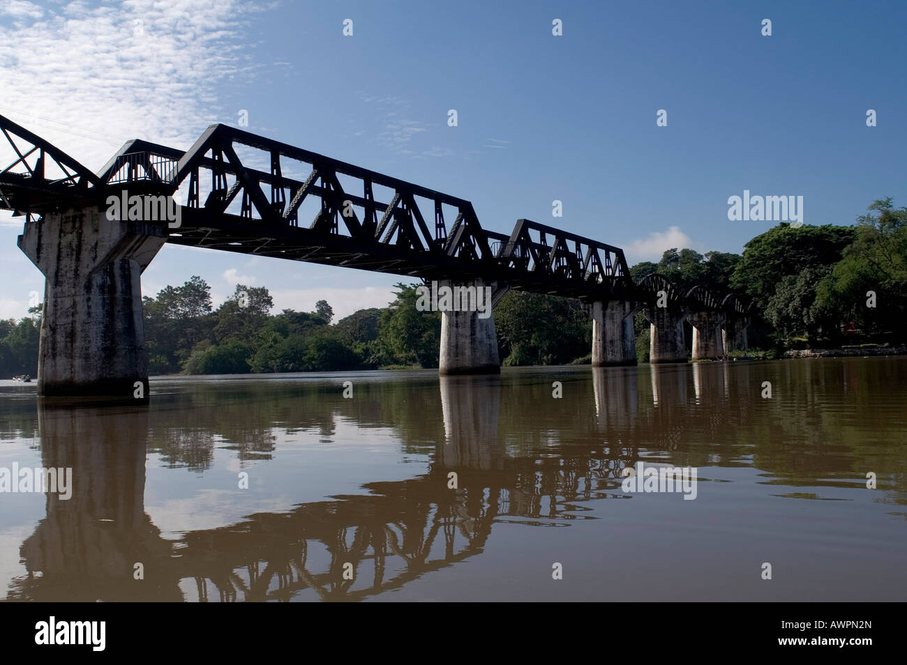Bridge over the Kwai River, Kanchanaburi, Thailand, Southeast Asia ...
