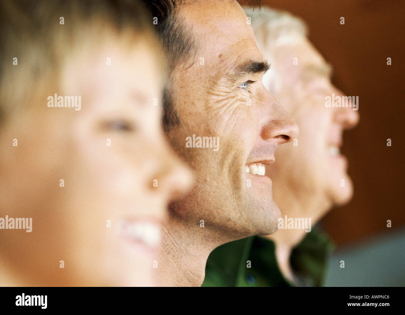 Profile portrait father son hi-res stock photography and images - Alamy