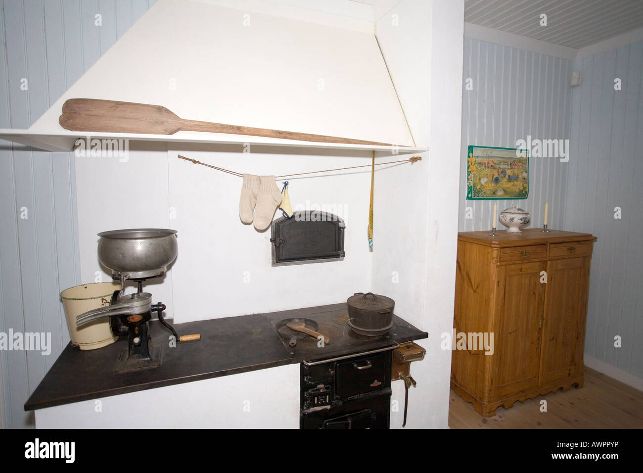 Replica of the kitchen in Astrid Lindgren's birthplace at the Astrid ...