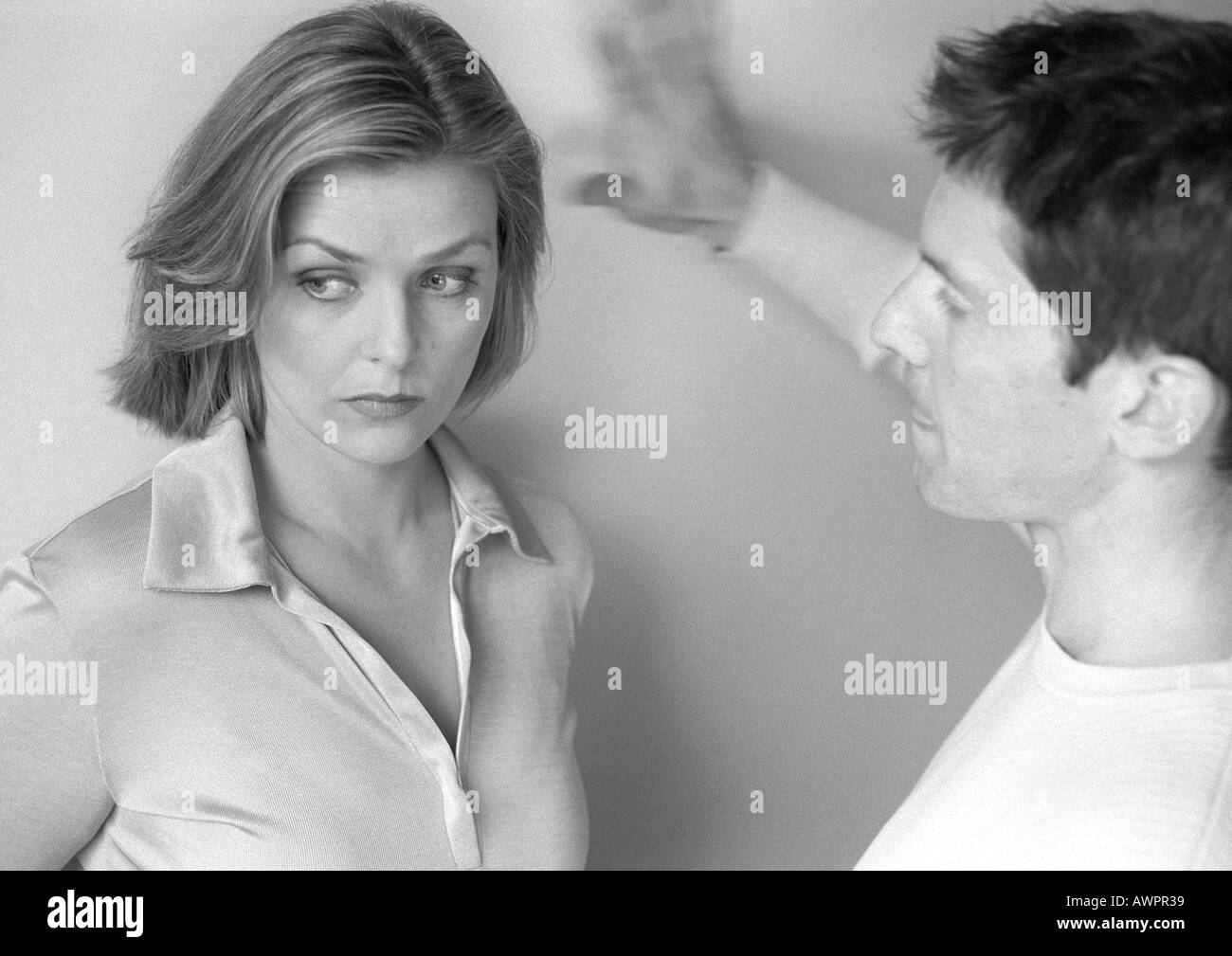 Man feeling up woman Black and White Stock Photos & Images - Alamy