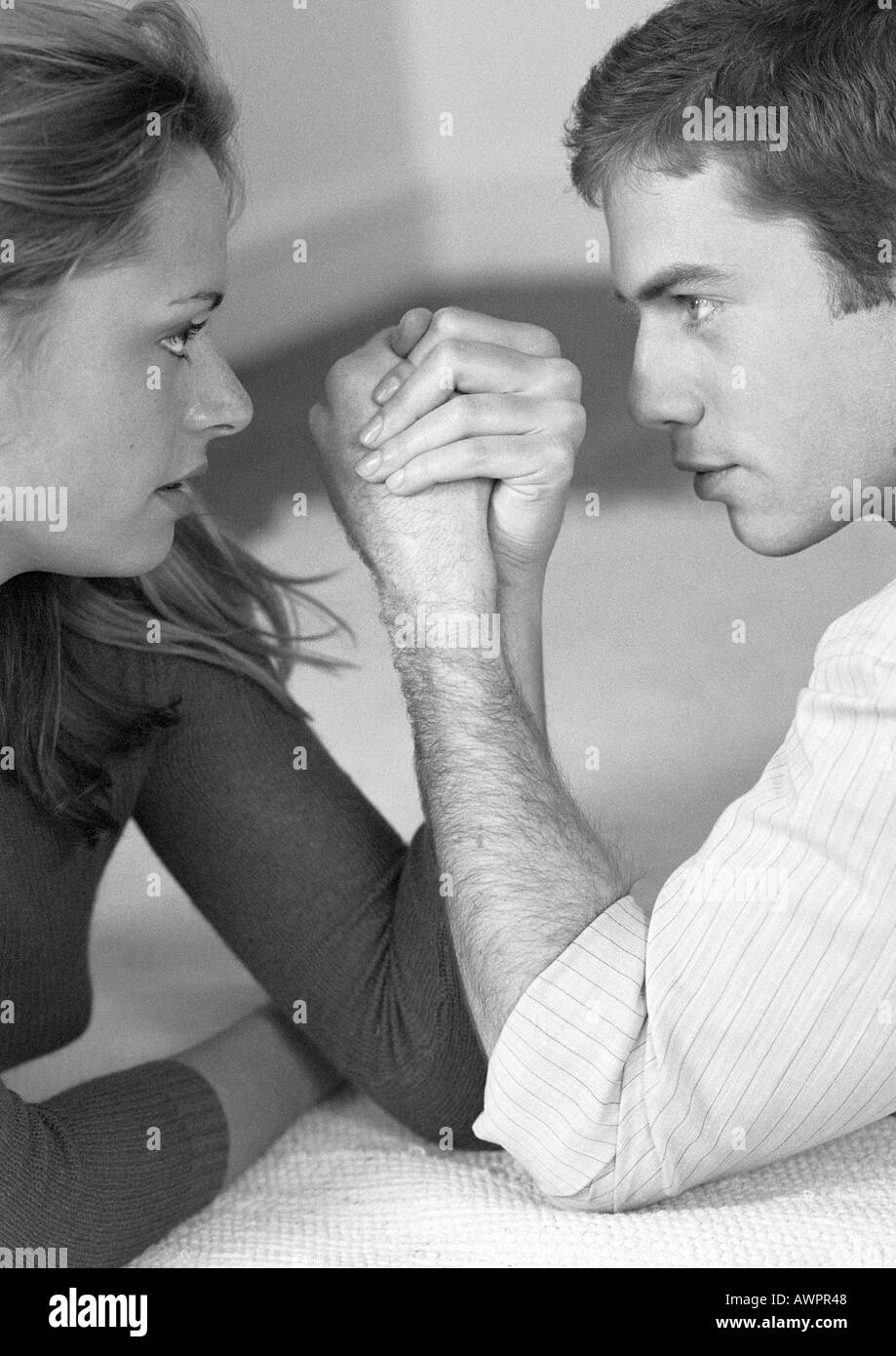 Couple face close up portrait Black and White Stock Photos & Images - Alamy