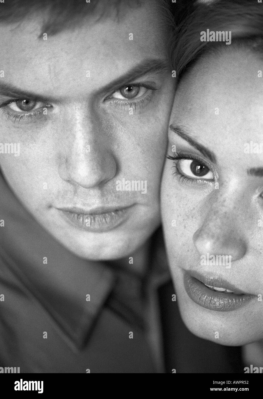 Cheek to to cheek Black and White Stock Photos & Images - Alamy