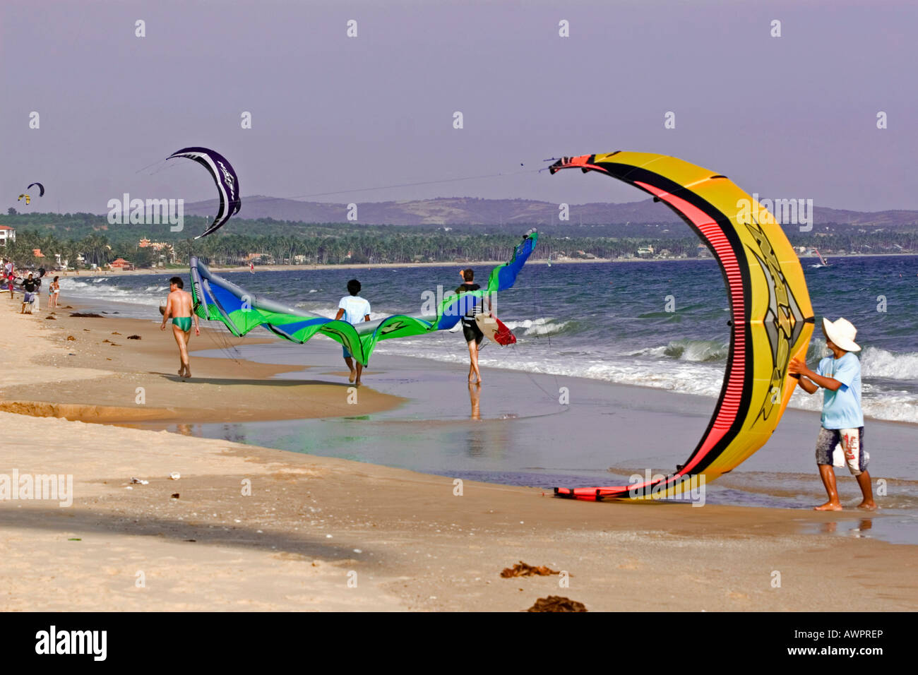 Kitesurfer, beach of Mui Ne, Vietnam, Asia Stock Photo - Alamy