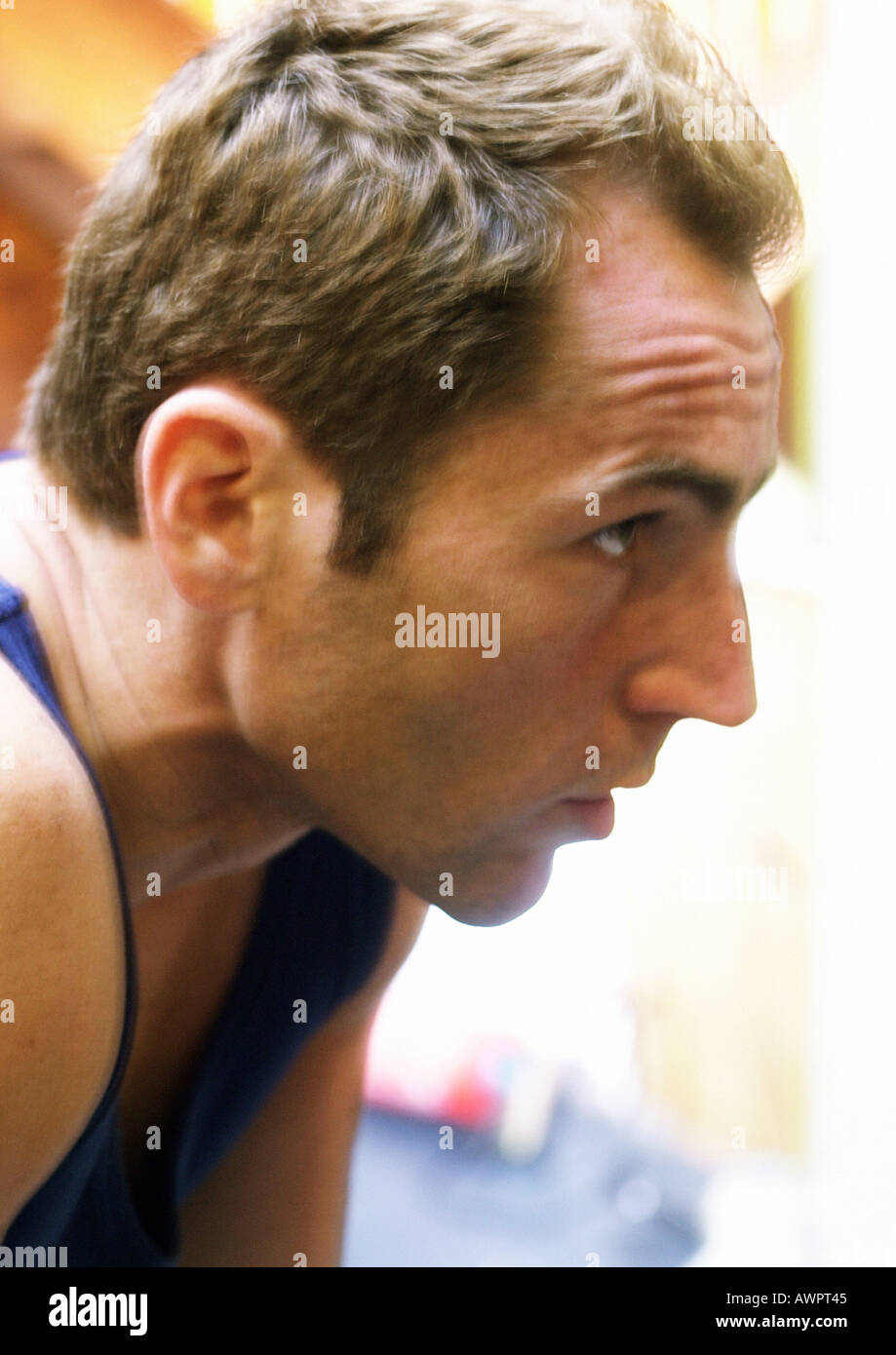 Man's head, side view Stock Photo - Alamy