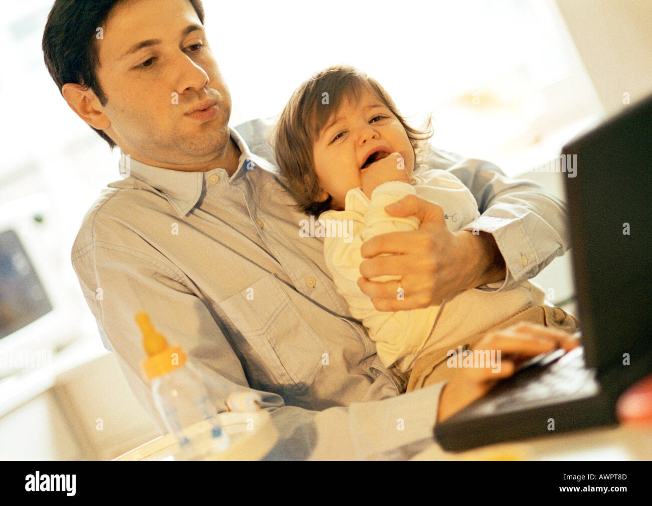 Children crying laptop hi-res stock photography and images - Alamy