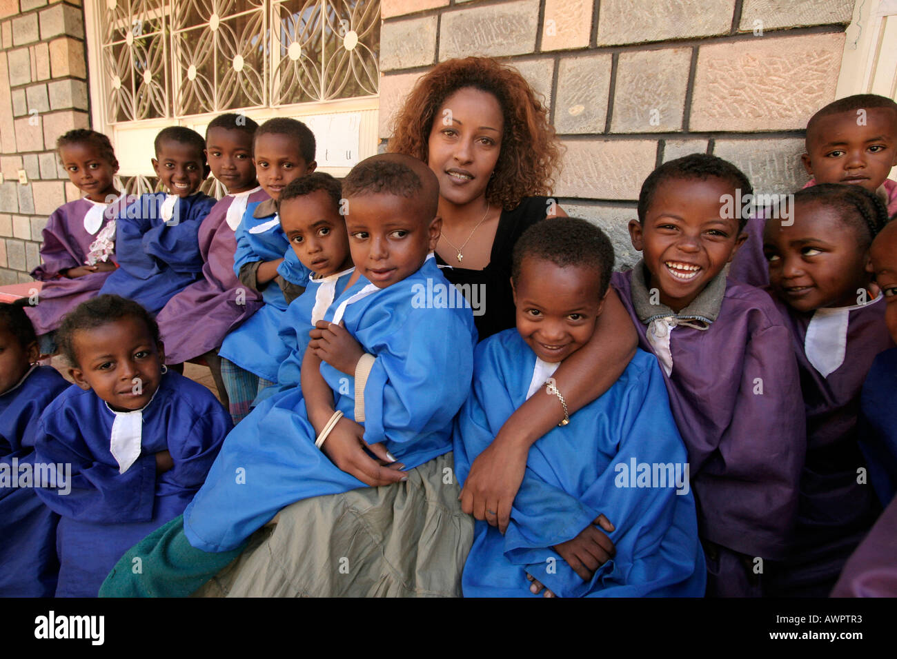 ETHIOPIA School for children with AIDS, Addis Ababa Stock Photo - Alamy