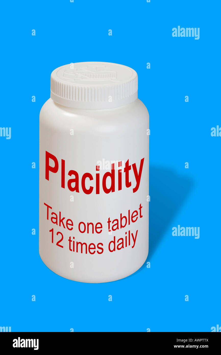 Placidity as a medicine - symbolic picture Stock Photo - Alamy