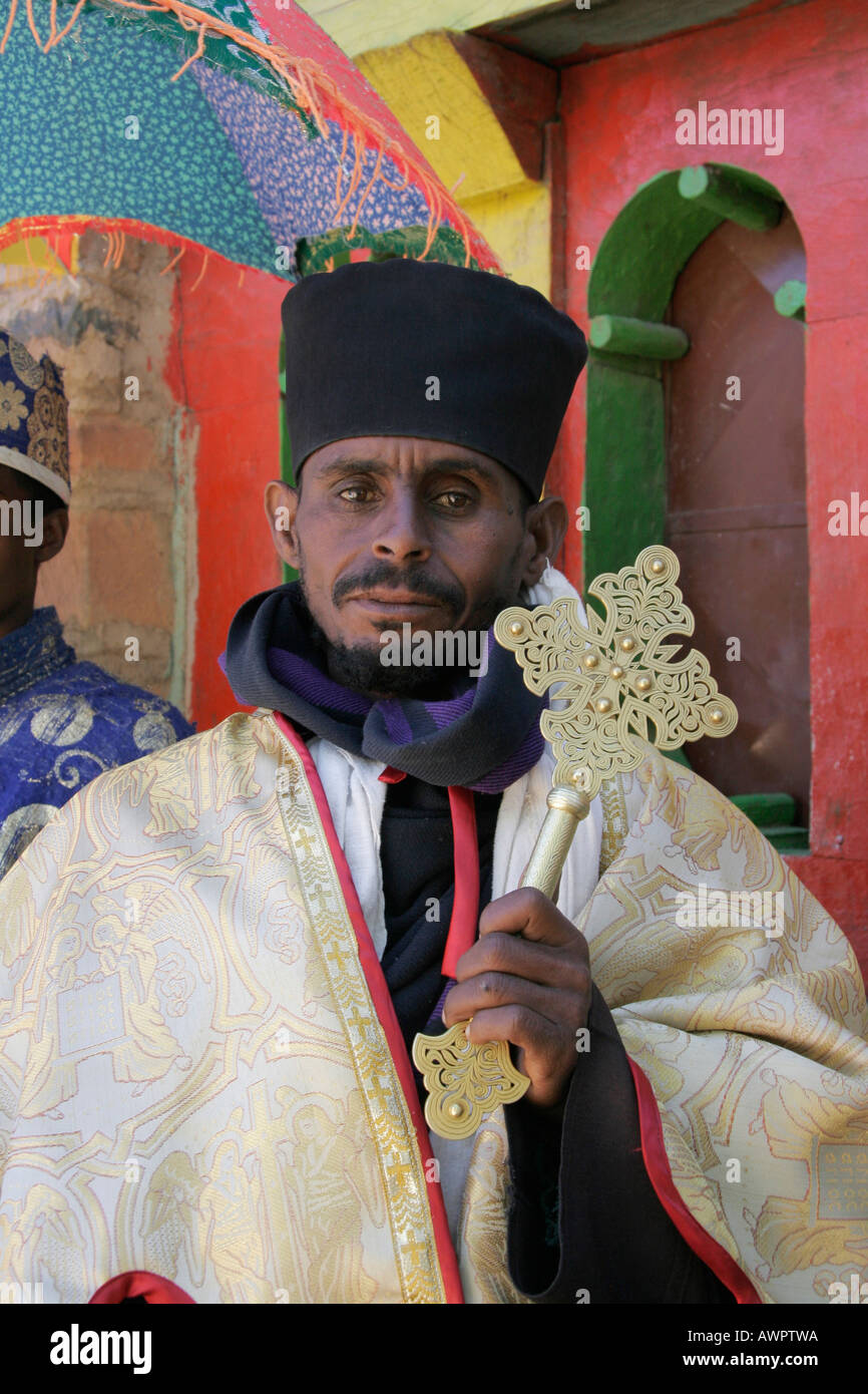 ETHIOPIA Procession of monks at the Abuna Garima monastery Tigray Stock ...