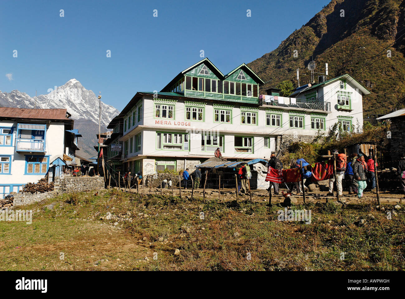 Sherpa People Village Nepal Stock Photos & Sherpa People Village Nepal ...